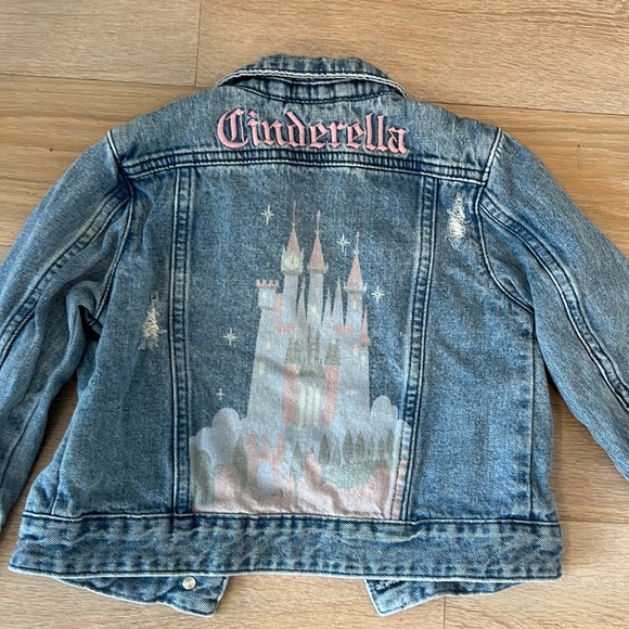Disney | Jackets & Coats | Like New Disney Cinderella Denim Jacket ...